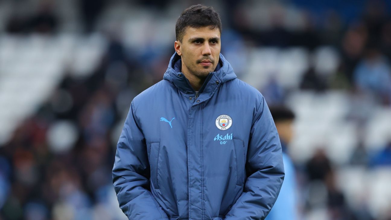 Man City's Rodri makes return vs. Bournemouth after ACL injury