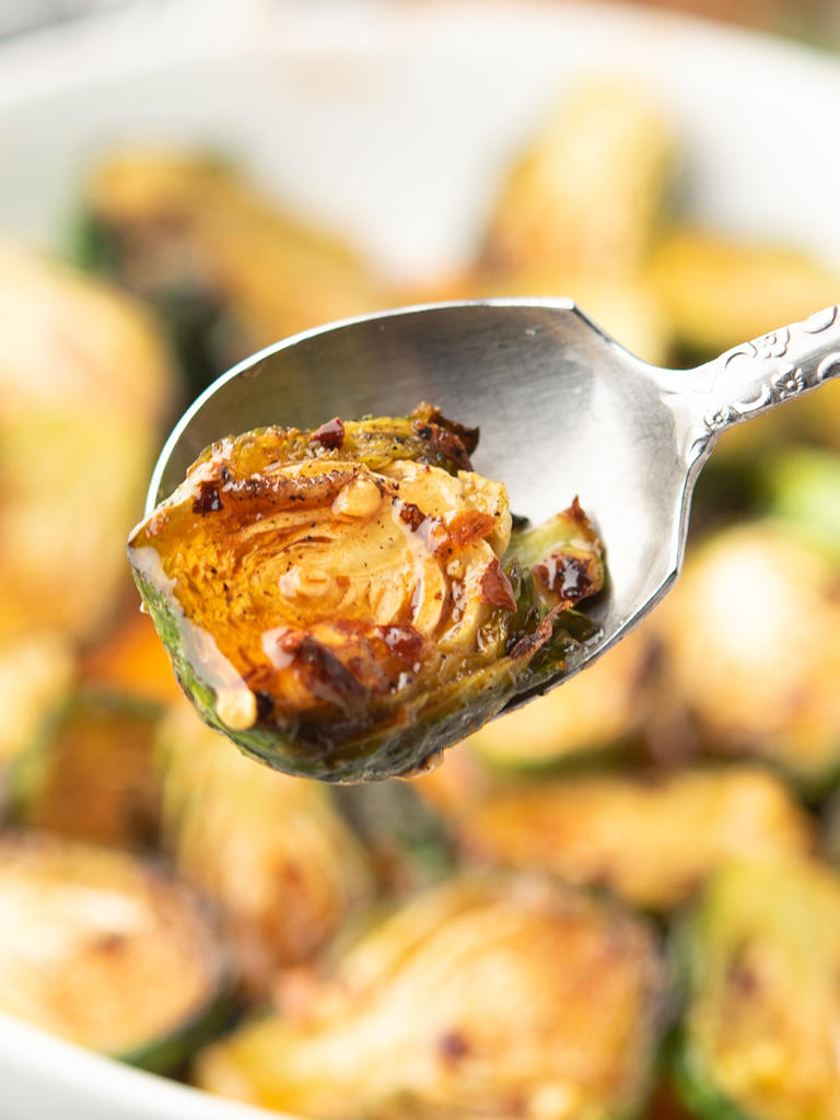 Hot honey Brussels sprouts