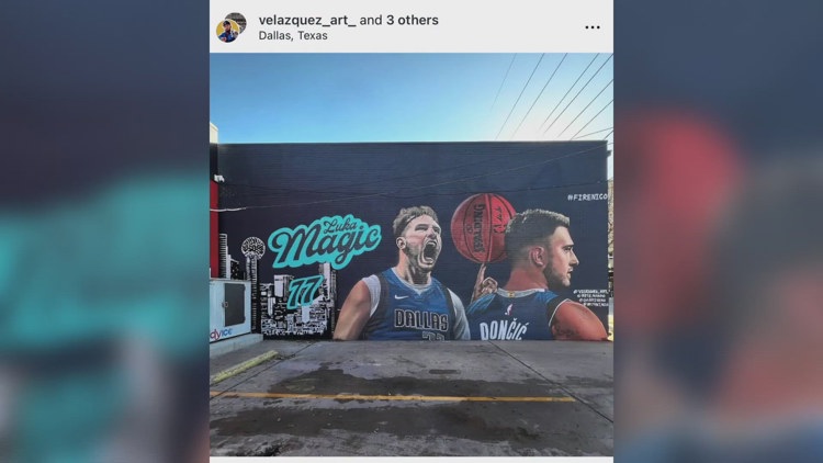New Luka Dončić mural unveiled in Downtown Dallas