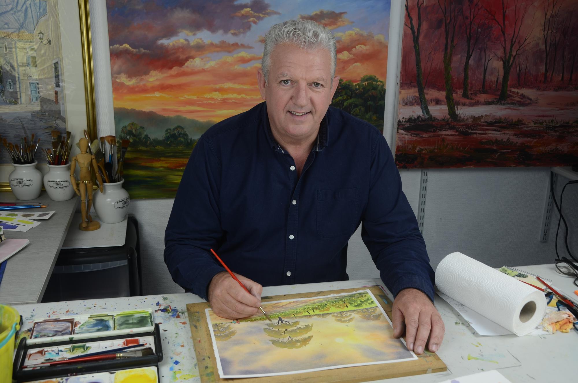 Artist who taught Charlie Dimmock and Gloria Hunniford to paint on ...
