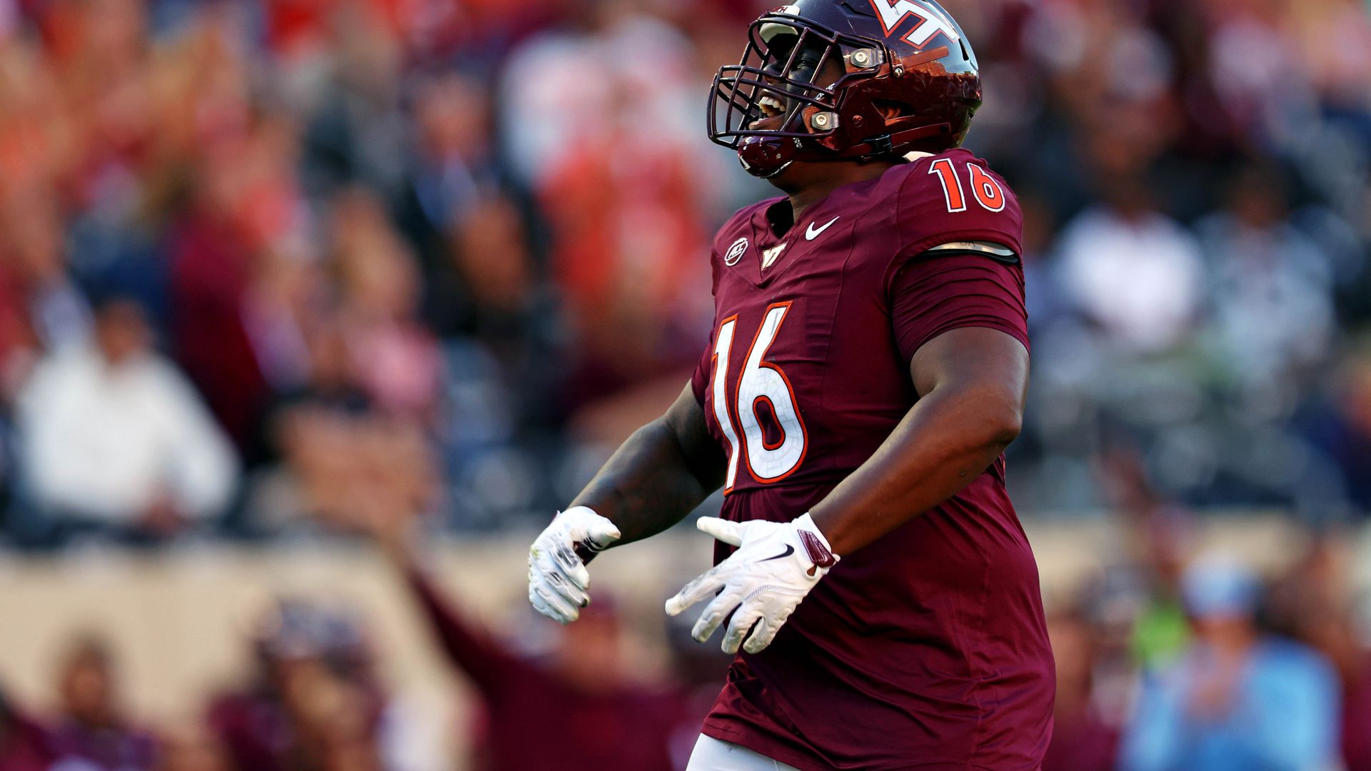 2025 NFL Combine: Virginia Tech defensive linemen Antwaun Powell-Ryland ...