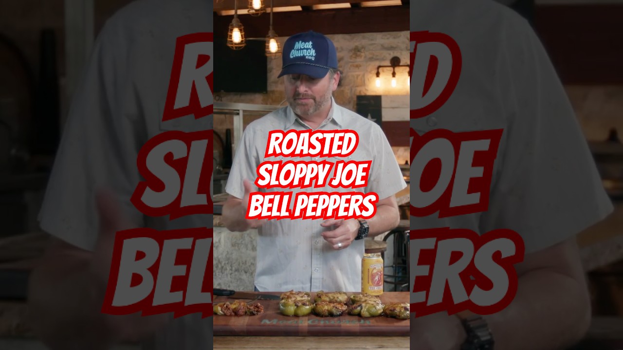 Prepare roasted sloppy joe stuffed bell peppers for BBQ perfection