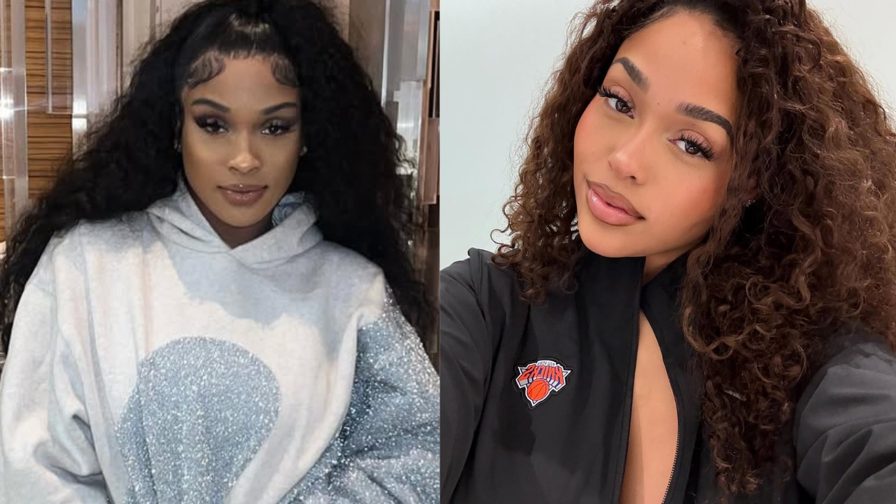 Anthony Edwards’ girlfriend Jeanine Robel and Jordyn Woods melt hearts ...