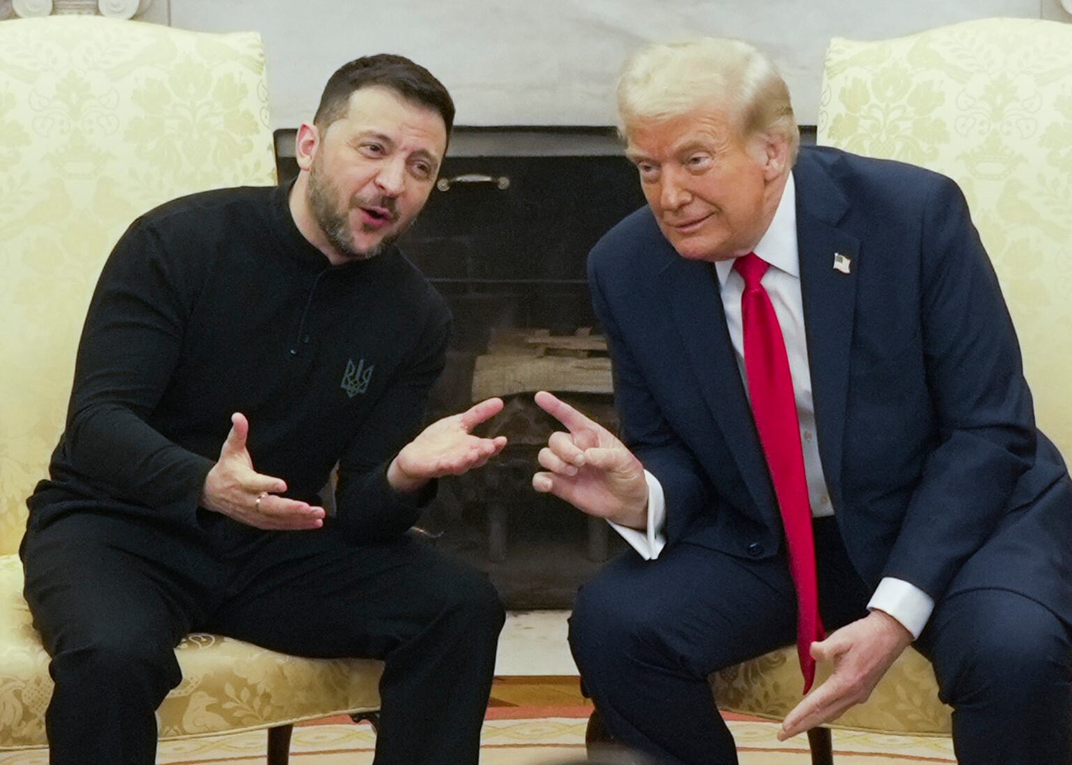 European leaders pledge support for Zelensky after tempestuous Trump talks