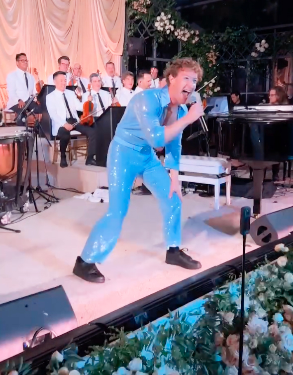 Mark Zuckerberg wears Benson Boone’s sequined Grammys 2025 jumpsuit to ...