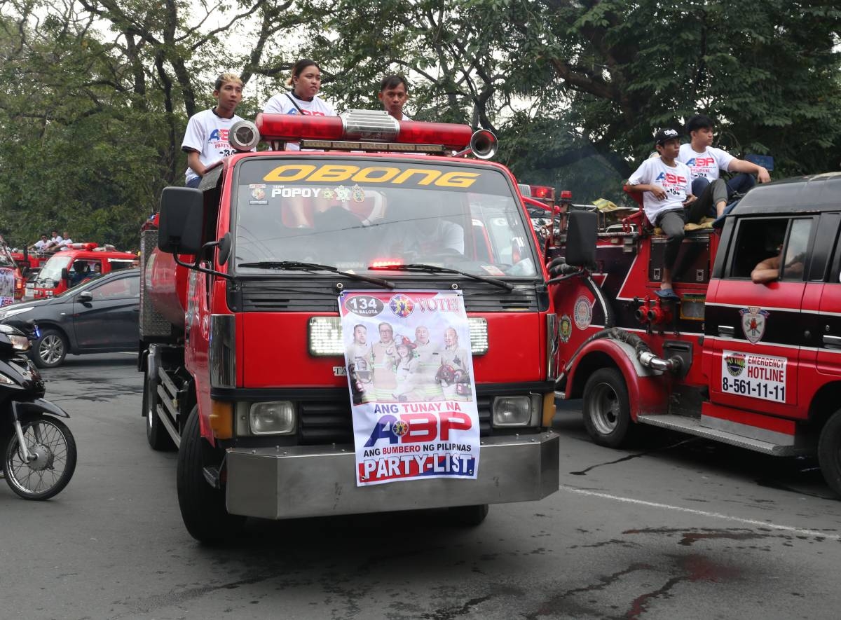 Firemen's party-list turns up heat as it rolls out free emergency ...