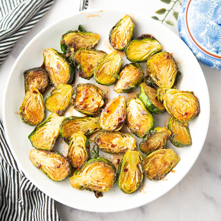 Hot honey Brussels sprouts