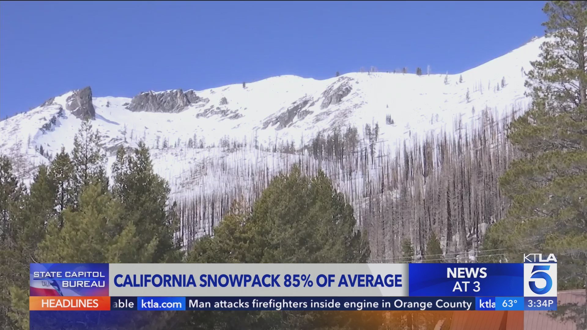 California snowpack levels still below average