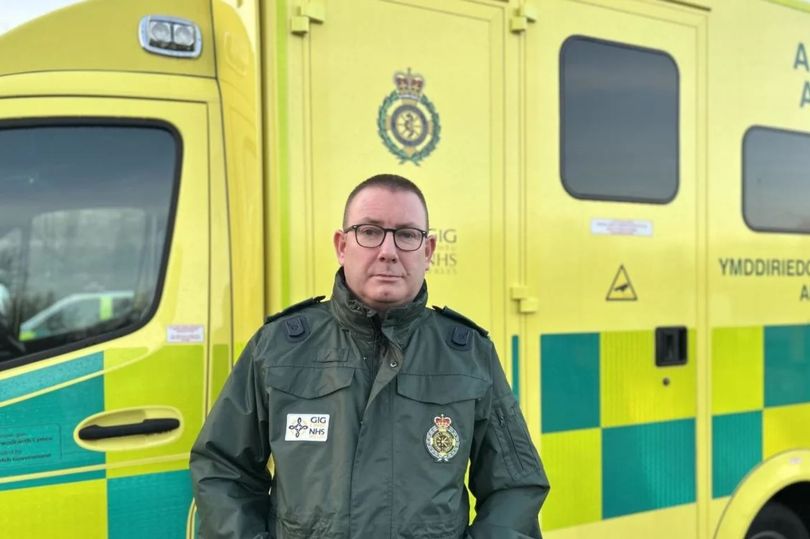 Powys paramedic recalls horror moment abusive man spits in his face ...