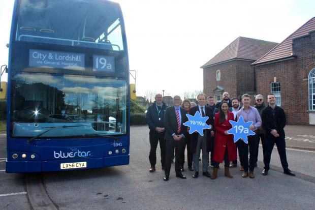 Bluestar celebrates launch of new Southampton bus service