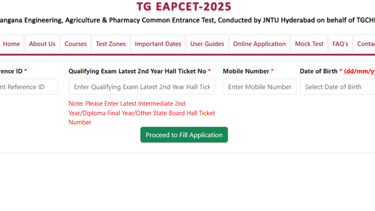 TS EAMCET 2025 registration begins at eapcet.tgche.ac.in, check direct link to apply for TG ...