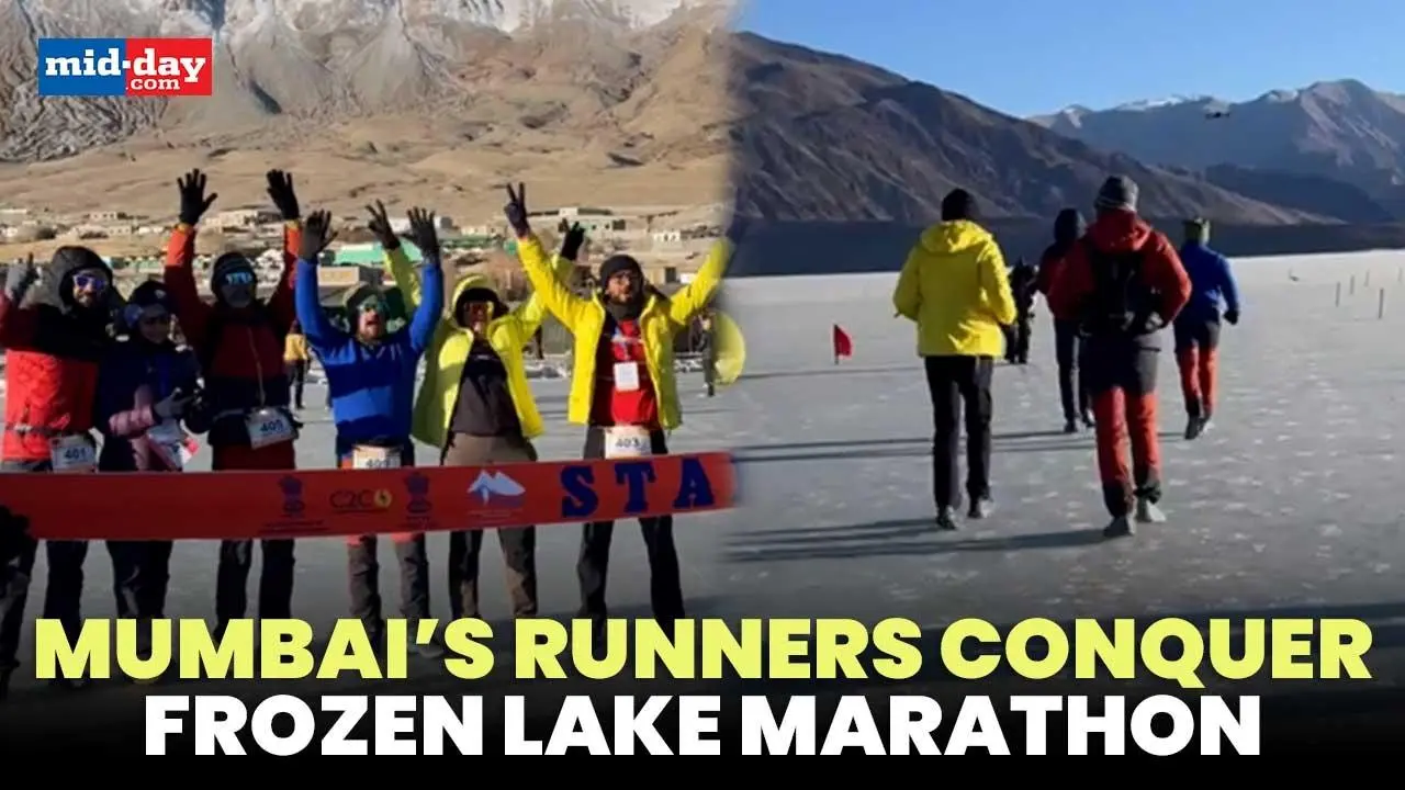 Mumbaikars conquer the world’s highest frozen lake marathon at Pangong ...
