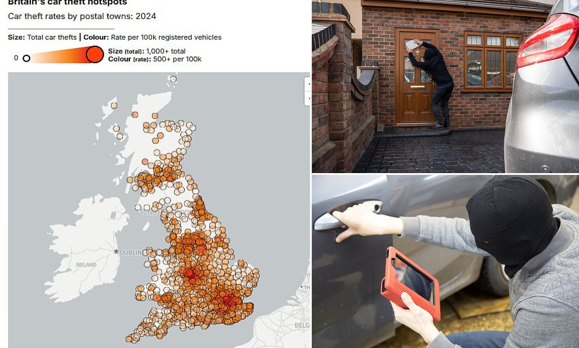 Towns and cities with highest car theft rates revealed - how at risk is ...