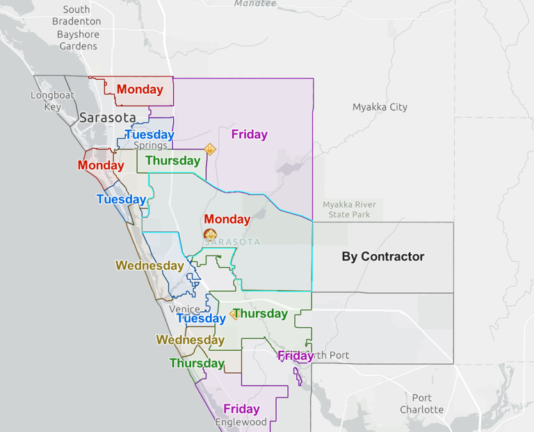 Sarasota County residents may have a new garbage collection day ...