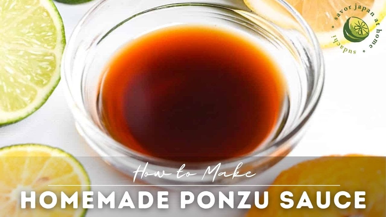 How to Make Homemade Ponzu Sauce – Perfect Tangy Citrus Flavor 🍋