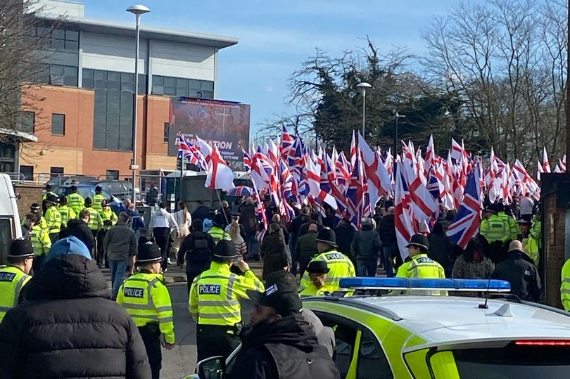 Nuneaton town centre road closures amid protest rally