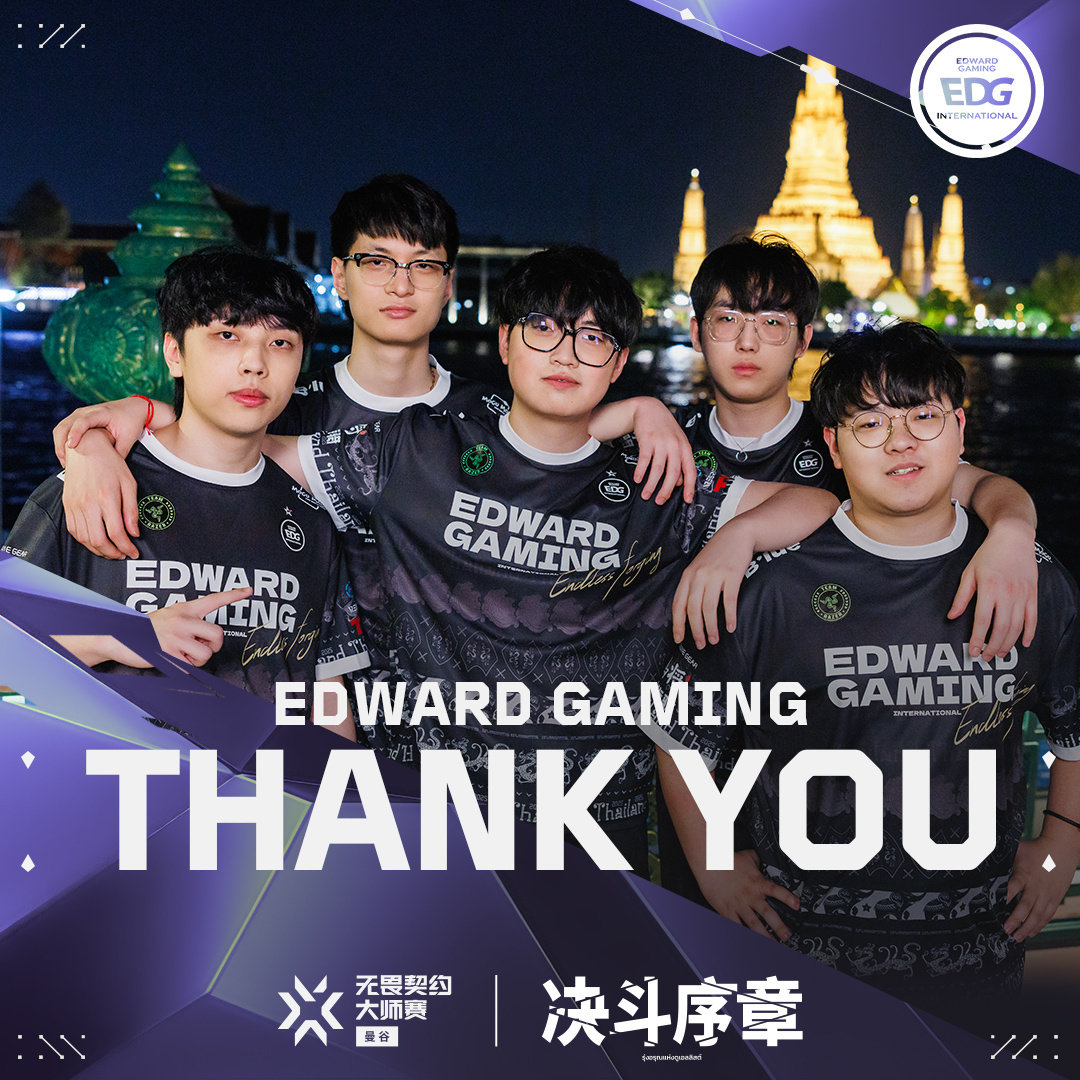 EDG《无畏契约》曼谷大师赛 1:3 不敌 T1 止步败决