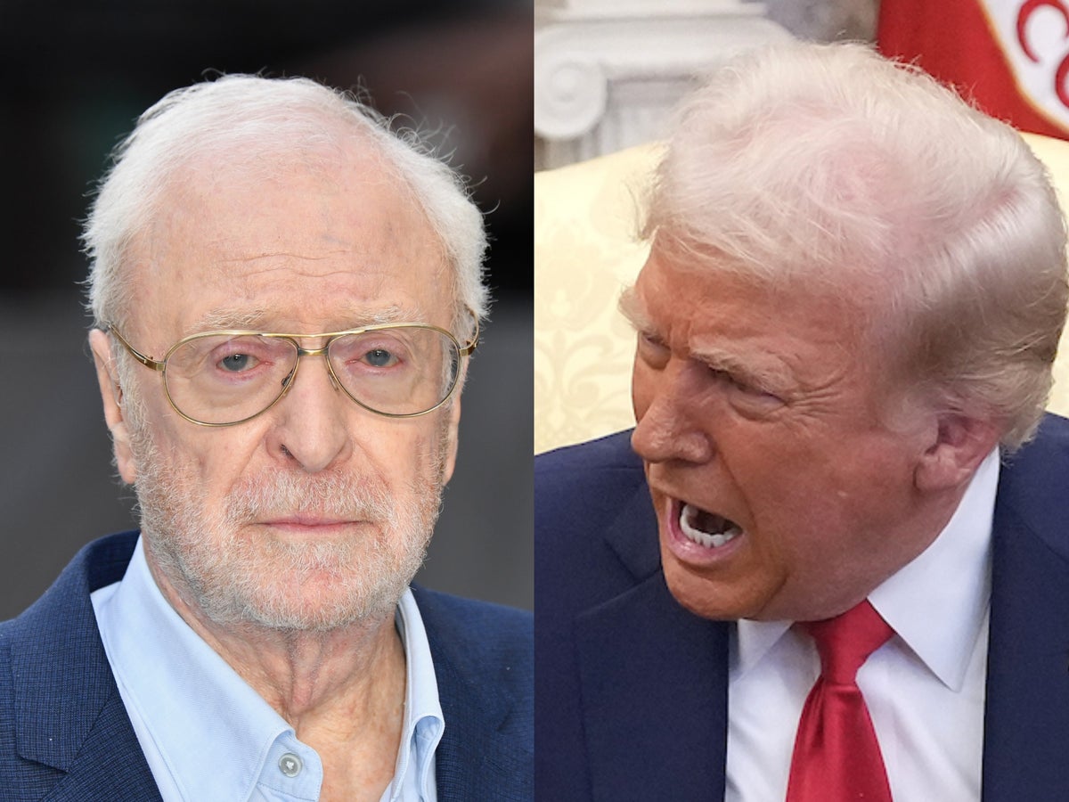 Sir Michael Caine shares perfect three-word response to Trump-Zelensky row
