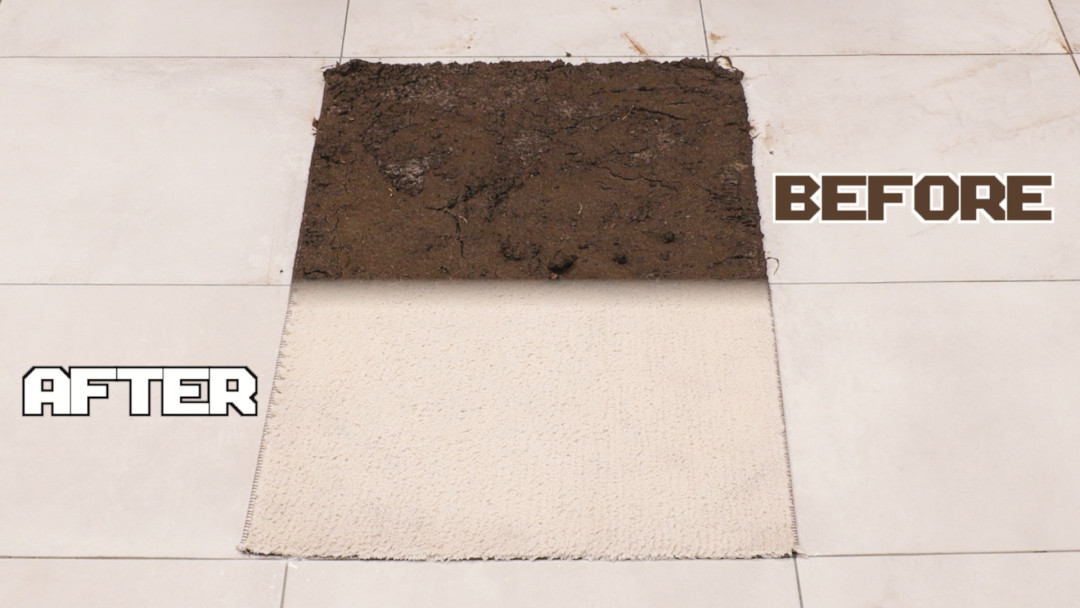 Satisfying Cleaning Of Dirty Rug