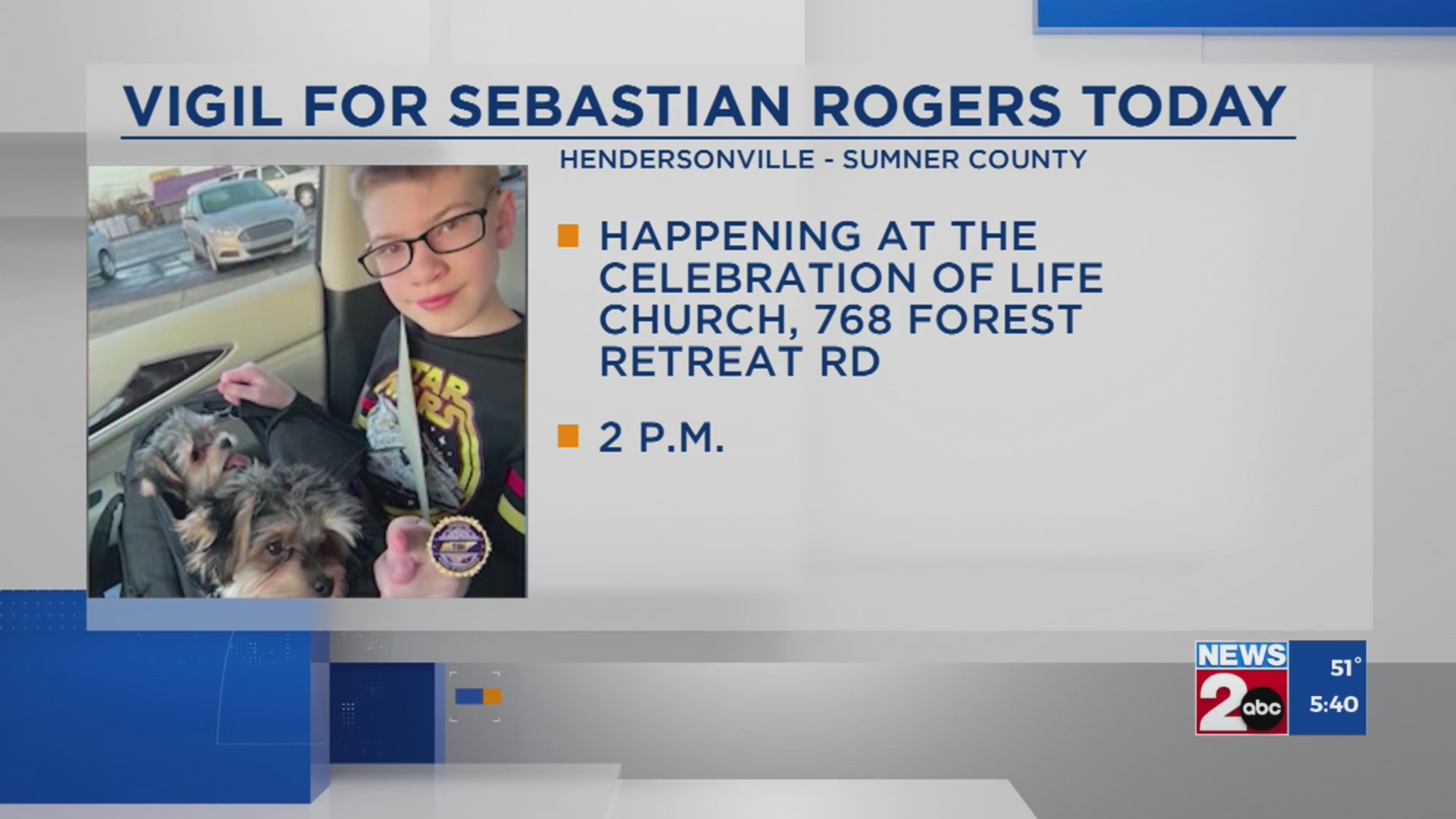 Vigil for Sebastian Rogers today