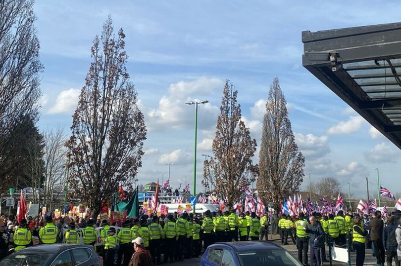 Arrests update after protest march and rally in Nuneaton town centre