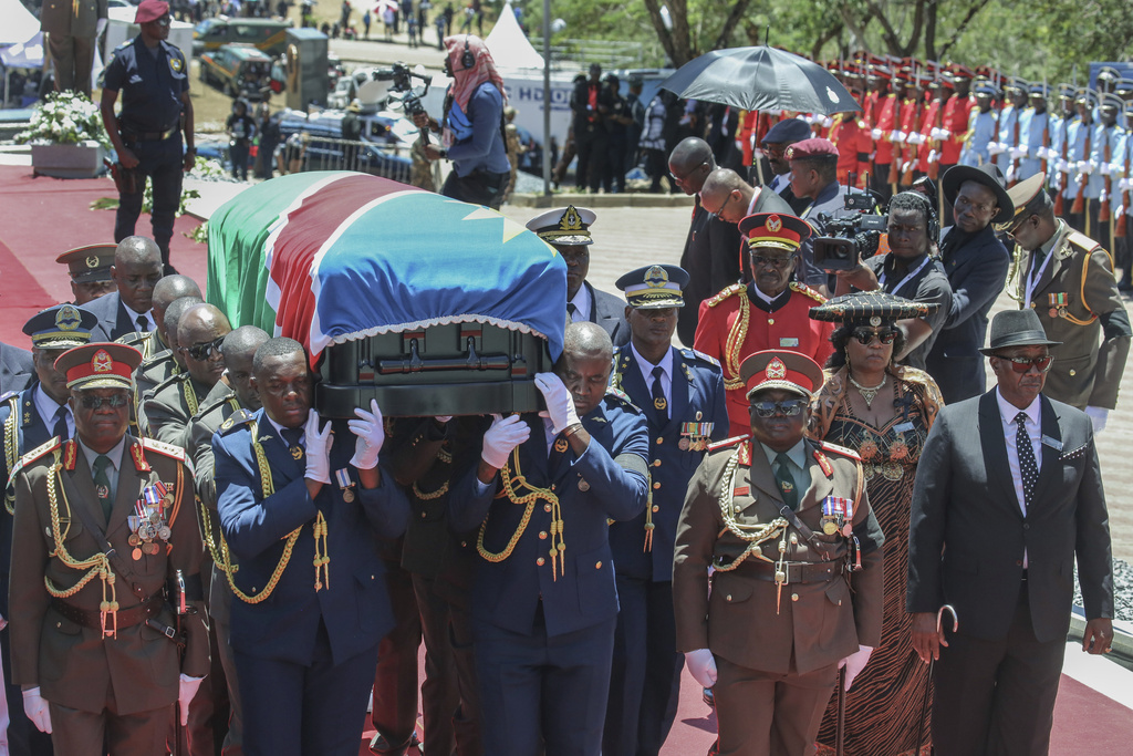 Namibian founding president Sam Nujoma is laid to rest and praised as ...
