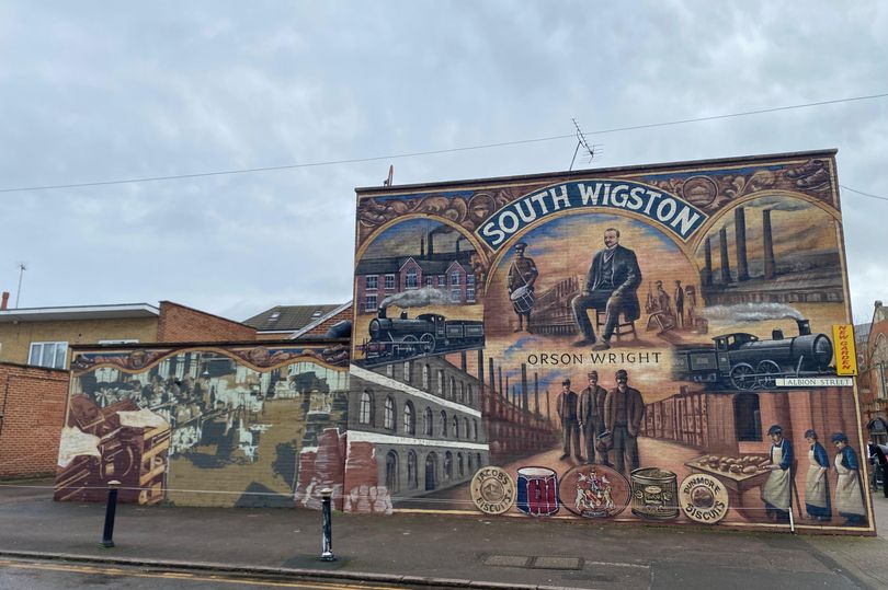 Man who helped to 'build' Leicestershire town honoured in 'stunning' mural
