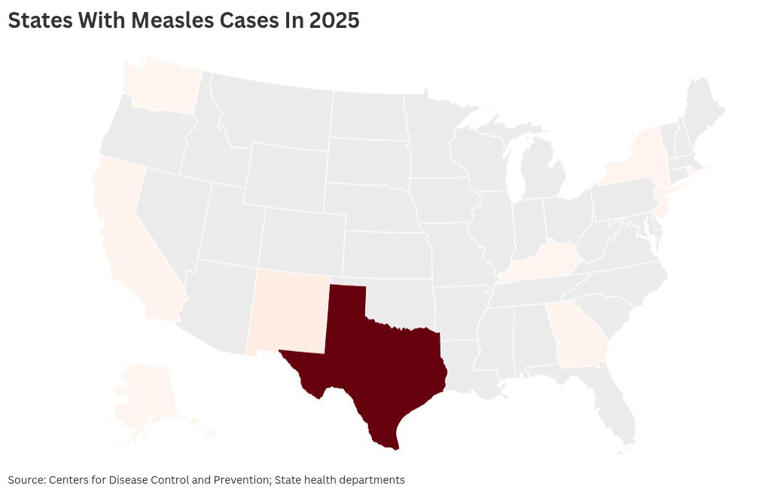 US Measles Map Shows States Hardest Hit As Cases Spike