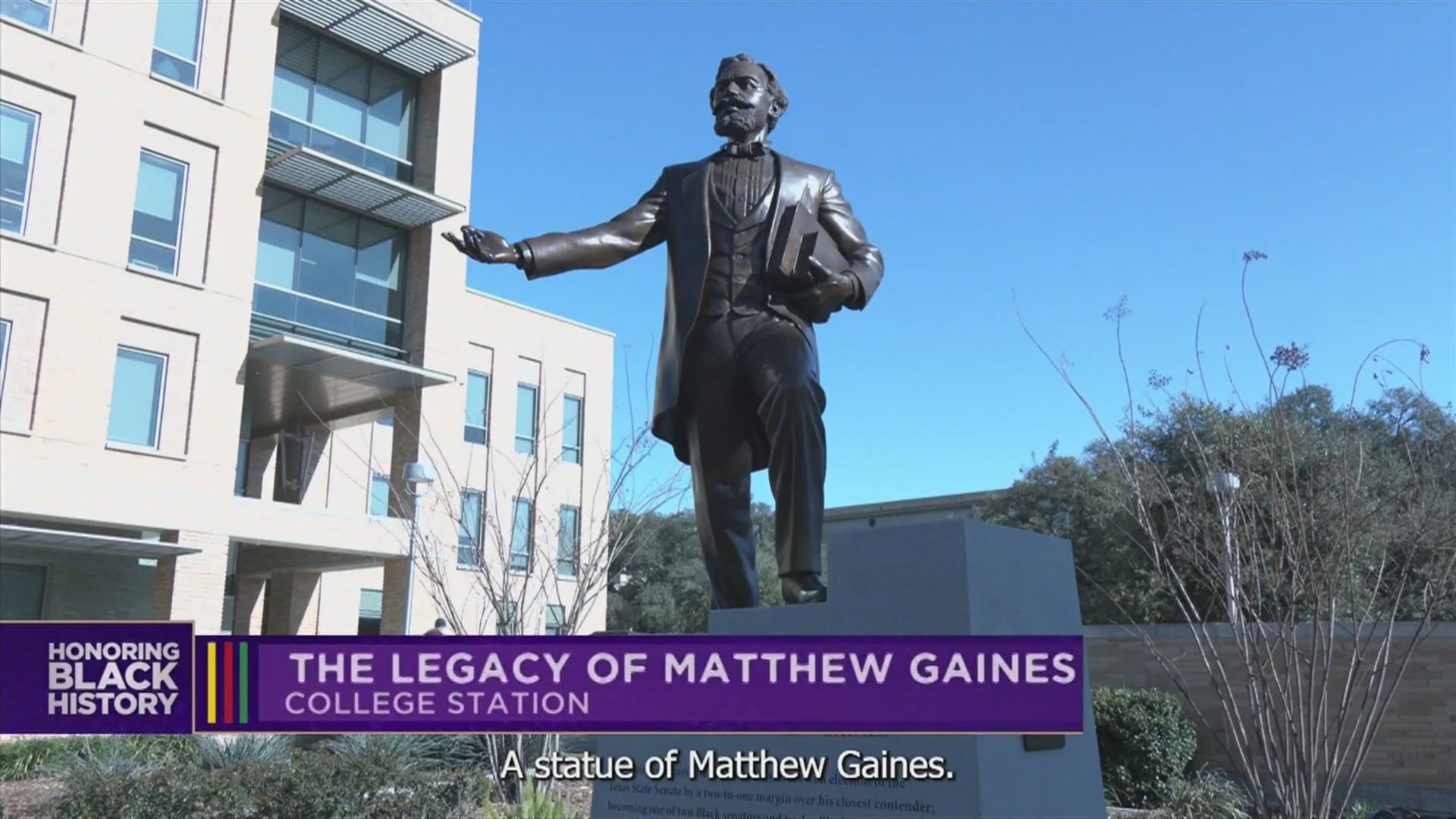 Matthew Gaines helped establish Texas A&M