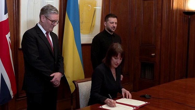 British finance minister Rachel Reeves signs Ukraine loan agreement