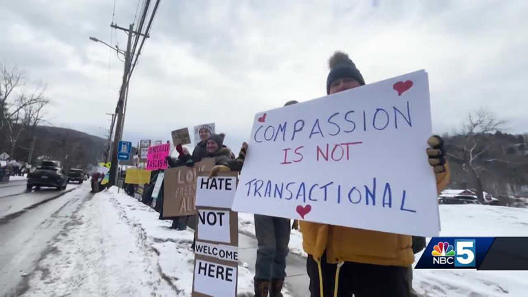 Protesters, supporters rally in Waitsfield and Warren as Vice President ...