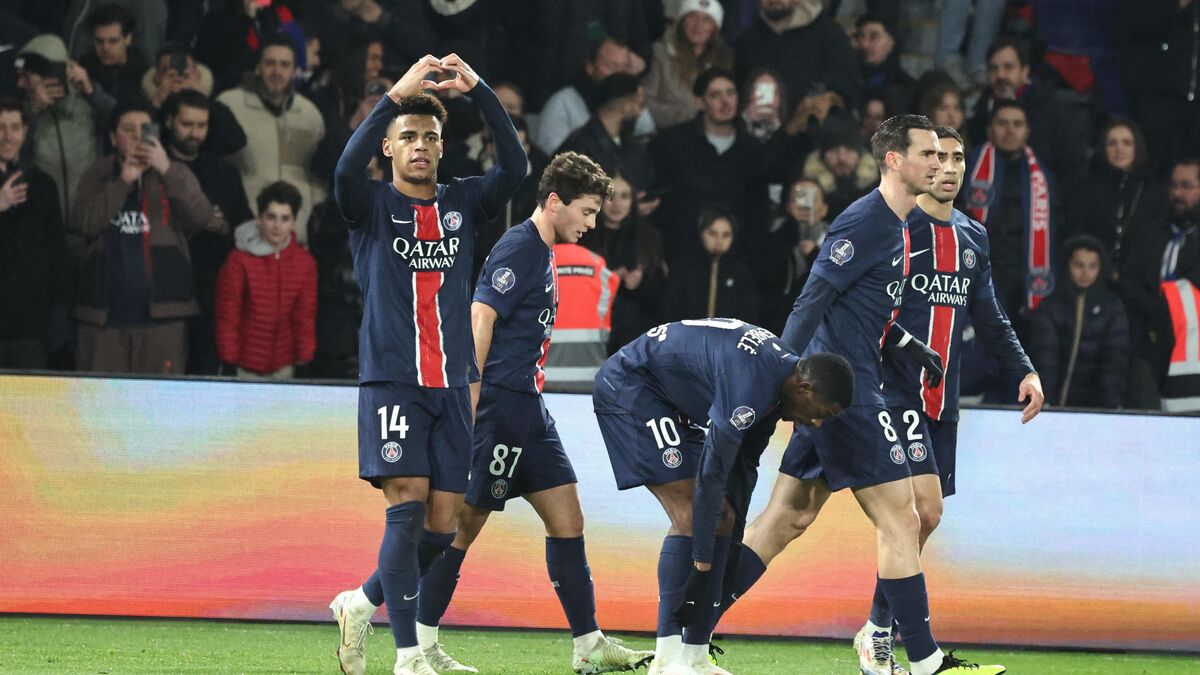 PSG-Lille : la magnifique frappe sous la barre de Doué, Paris continue son chef d’œuvre
