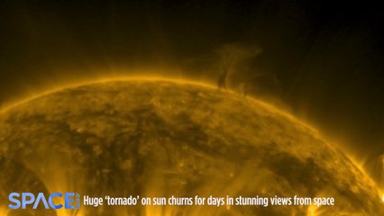 Time-Lapse From Space Of Huge Tornado On Sun Captured