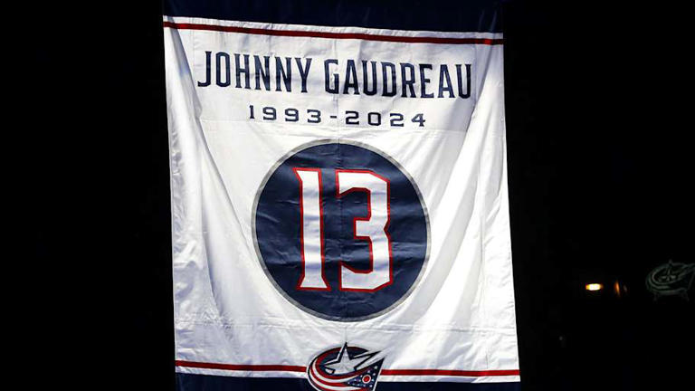 Blue Jackets and Red Wings Honor Johnny Gaudreau