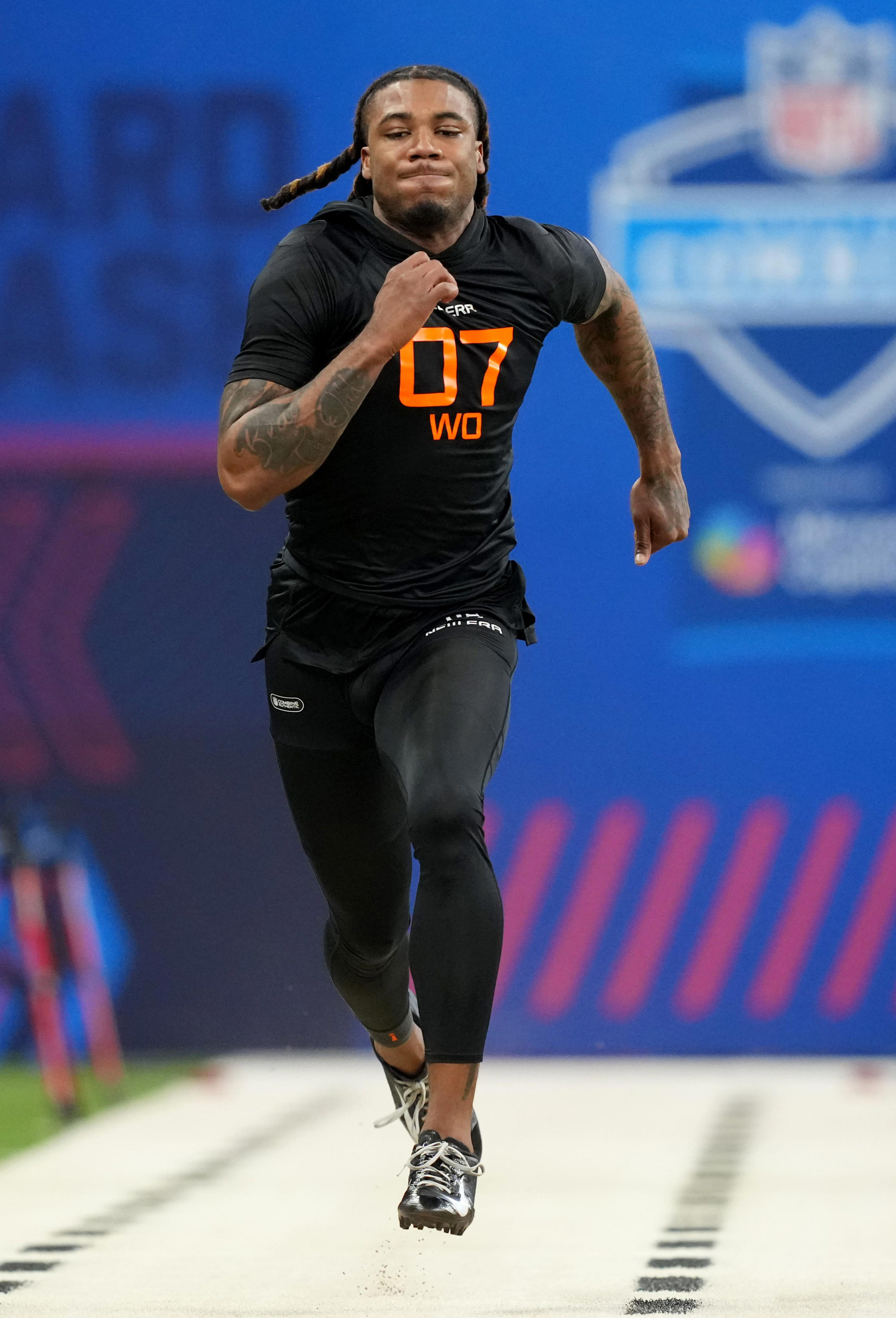 Miami football receiver Sam Brown Jr. ran a 4.44 40 at NFL combine. See ...