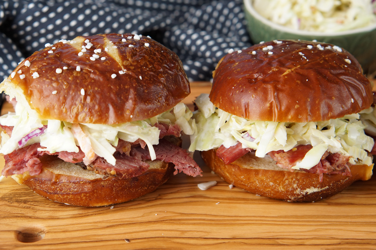Corned Beef & Cabbage Sliders