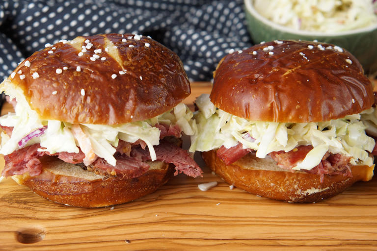 Corned Beef & Cabbage Sliders