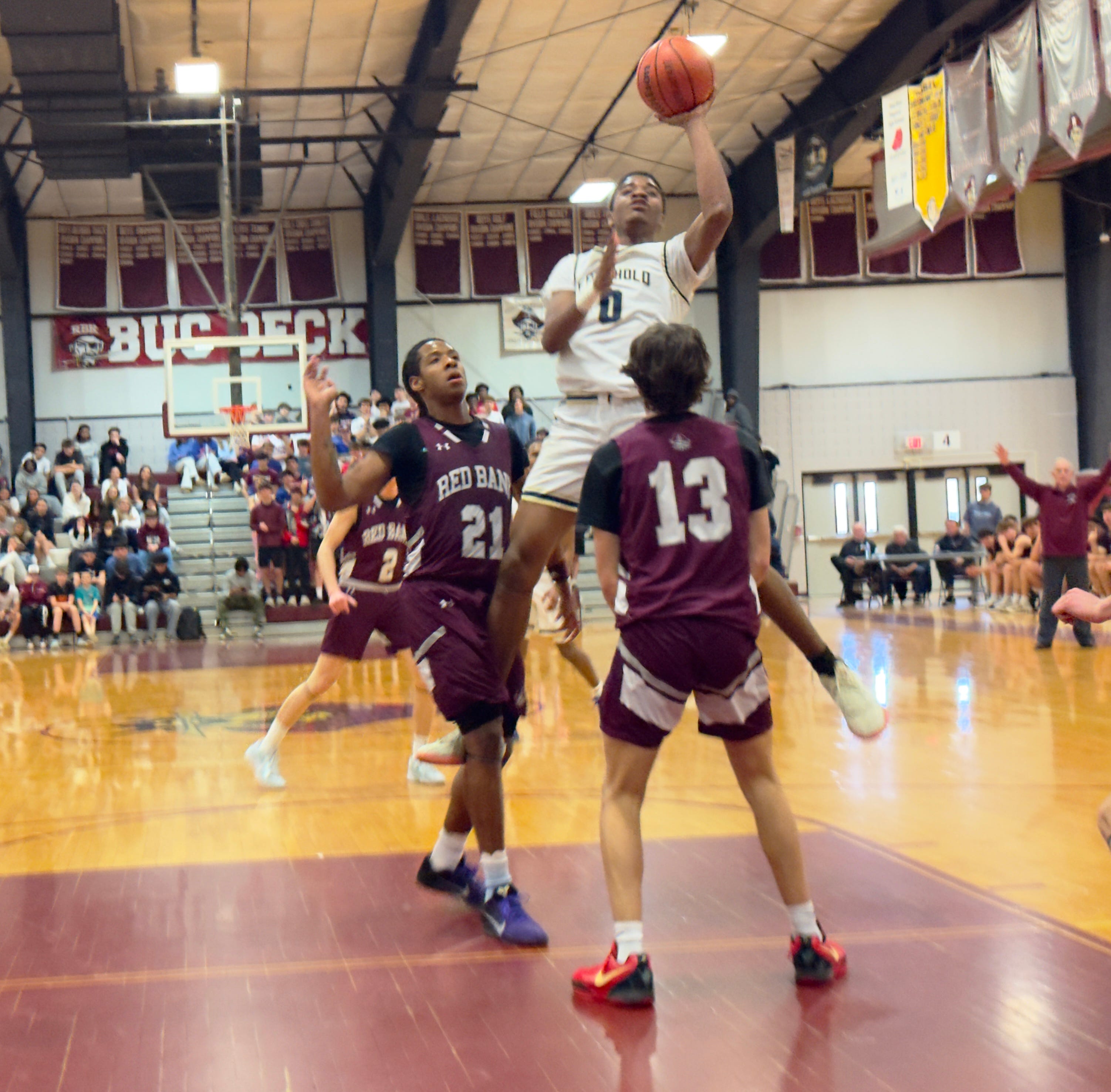 Freehold Borough boys basketball does it again, upsets Red Bank in ...