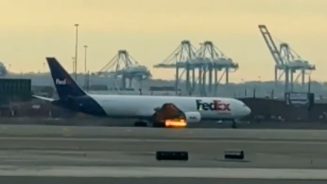 WATCH: FedEx Plane Makes Emergency Landing At US Airport Due To Bird Strike