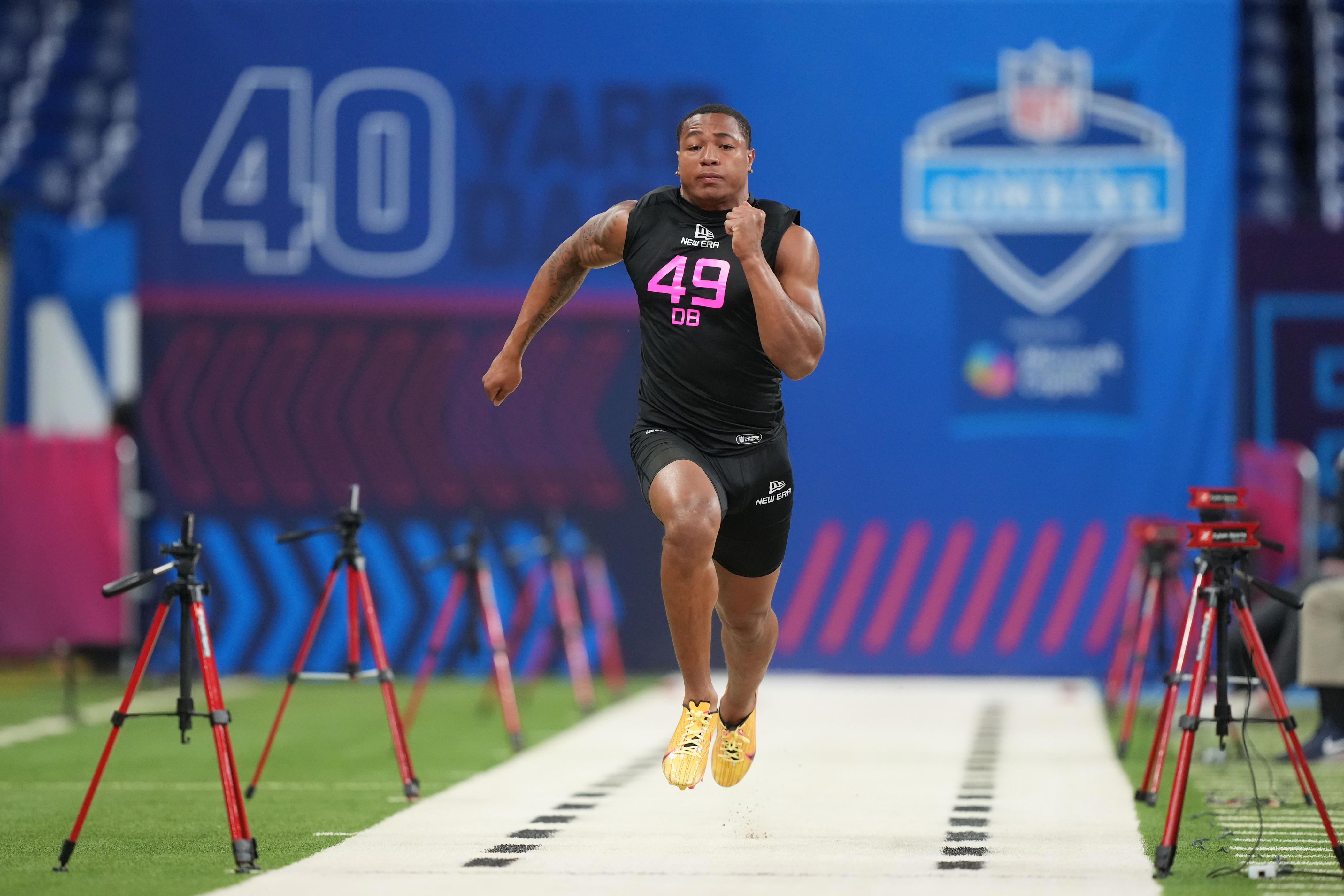 10 fastest DBs at the NFL scouting combine