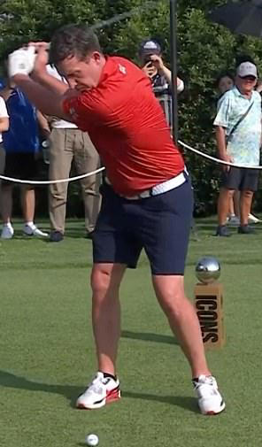 The moment Robbie Fowler comes agonosingly close to winning $10m Swing ...