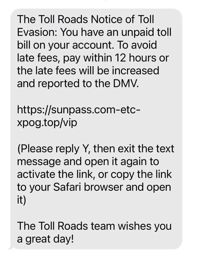 Toll scam texts continue, after state officials shutdown hundreds of ...