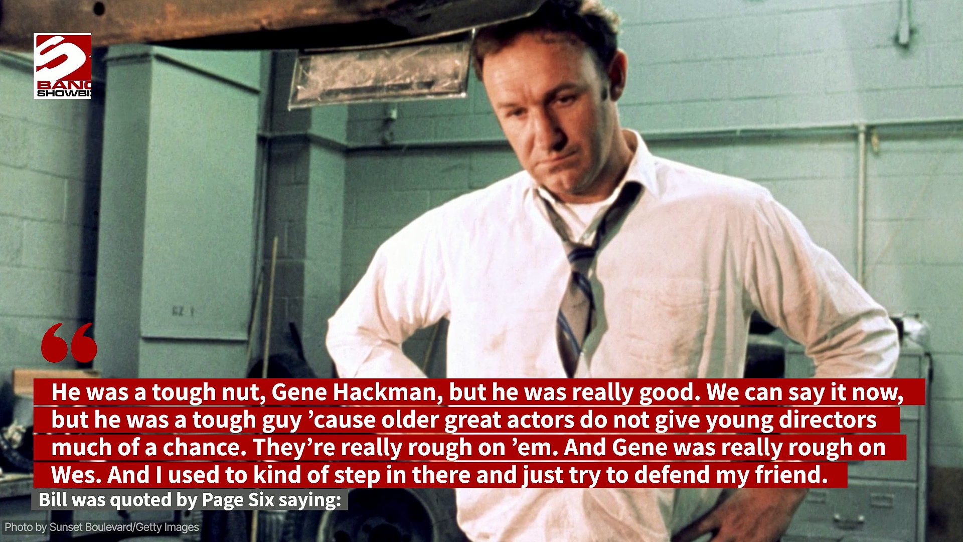 Bill Murray has described Gene Hackman as “really difficult” but an ...