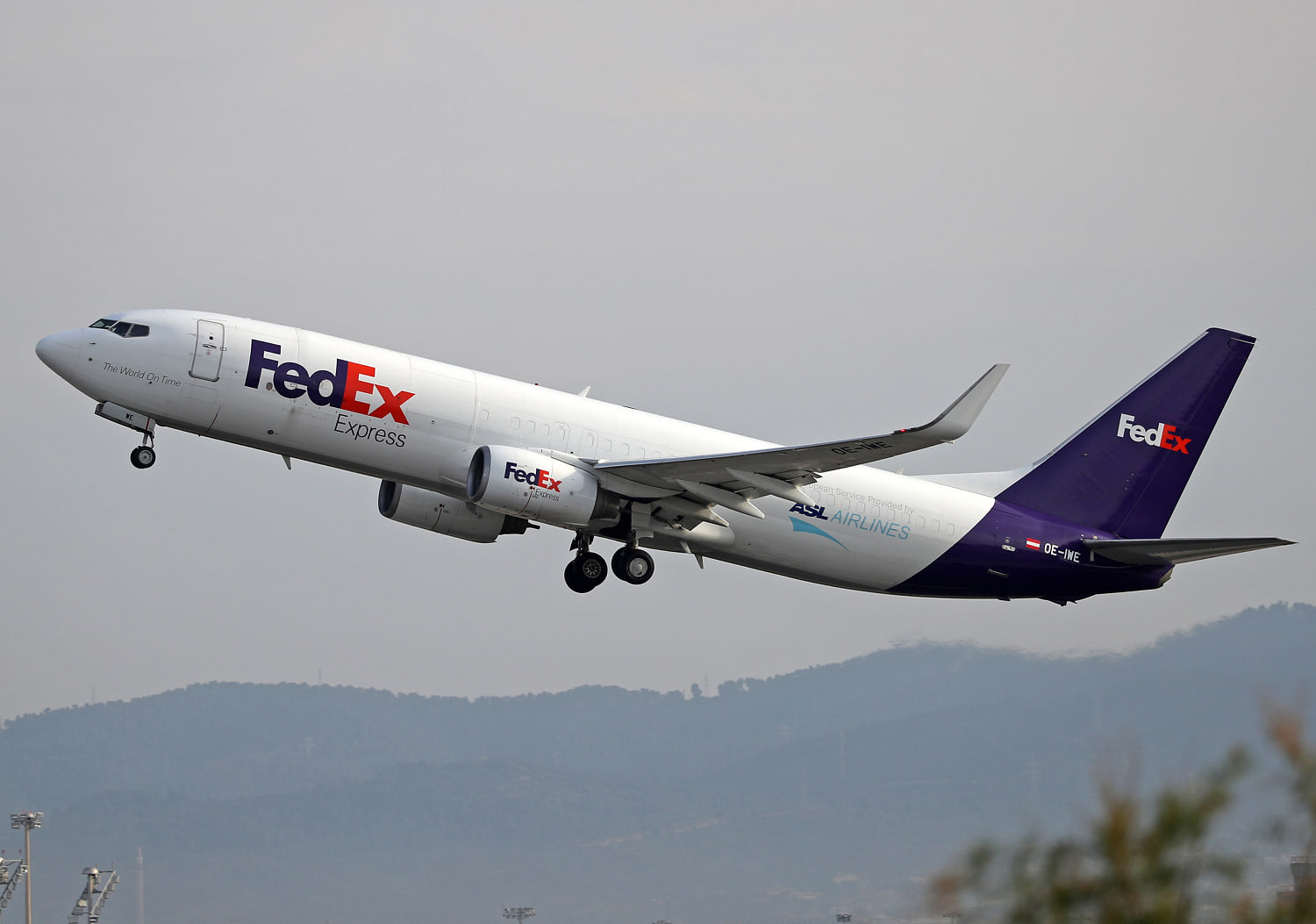 FedEx plane catches fire midair after striking a bird during takeoff