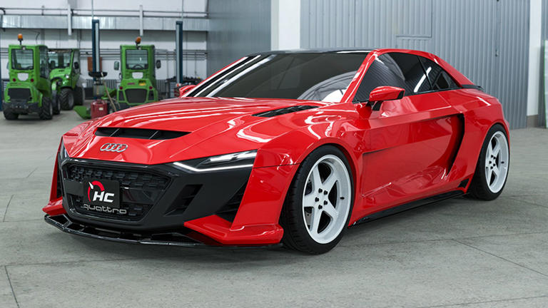 Audi Quattro Digital Render Modern Revival