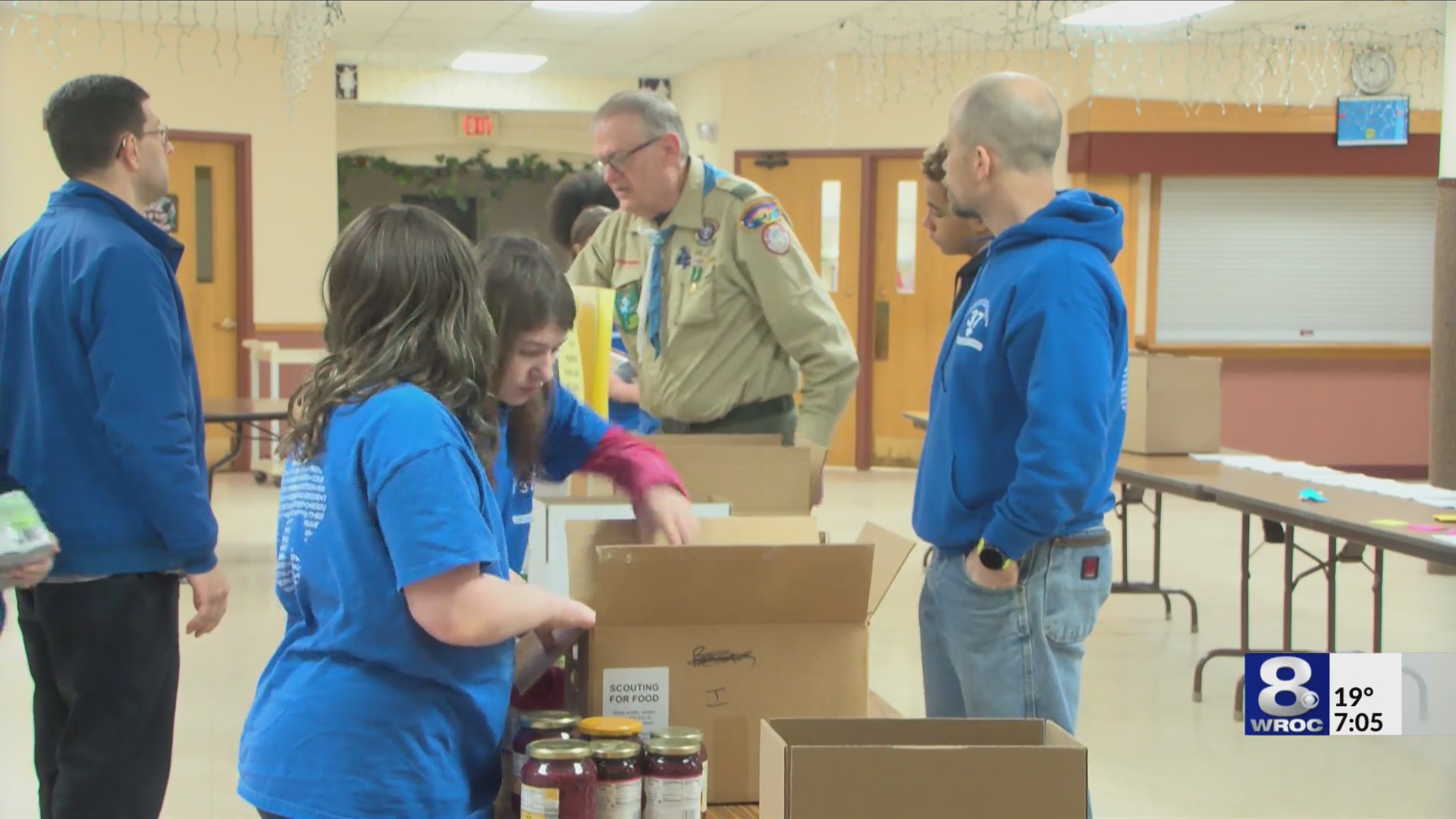 Boy Scouts host food drive for High Falls District