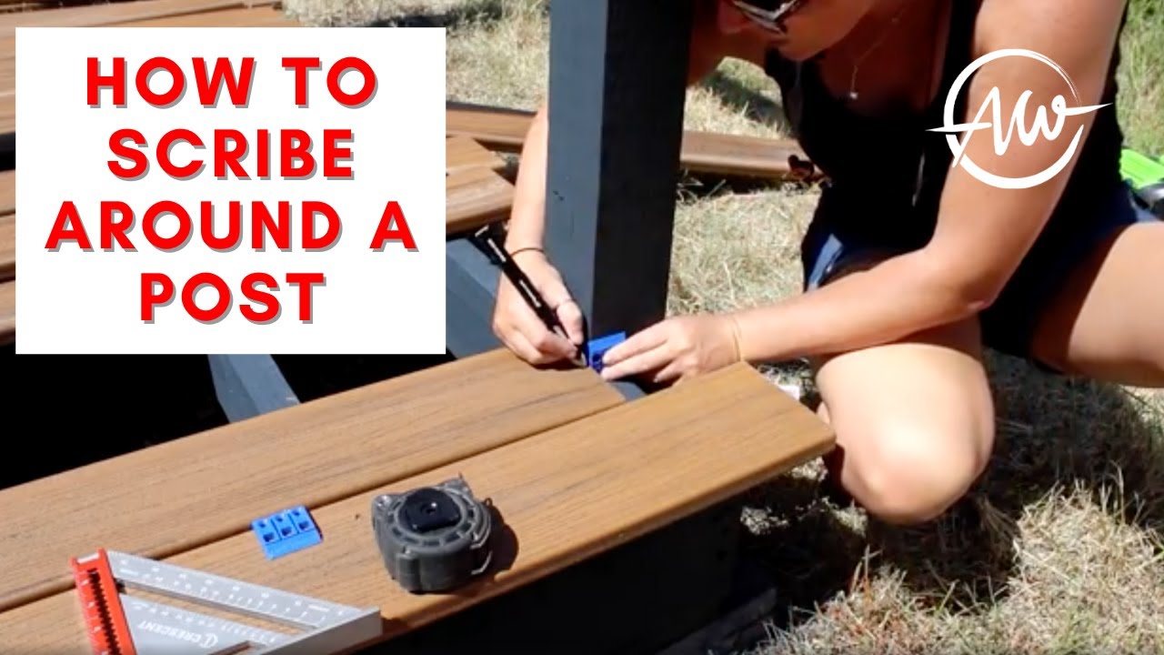 My Quick Tip to Scribe Around a Post!