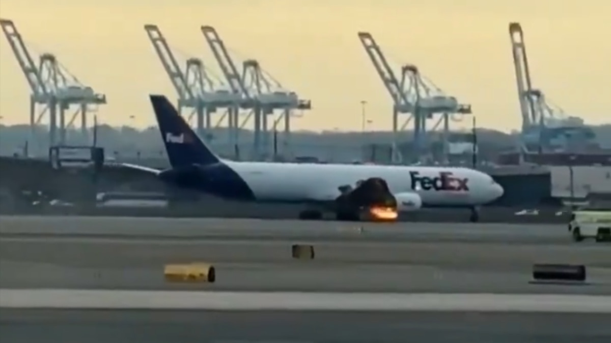 FedEx Cargo Plane Makes Emergency Landing After Bird Strike Sparks ...