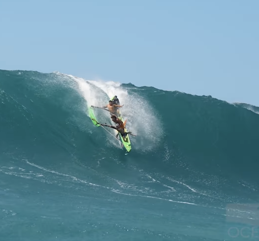 Canoe Surfs Massive Wave At Waimea Wins "Go Big" Wave of The Winter (Video)