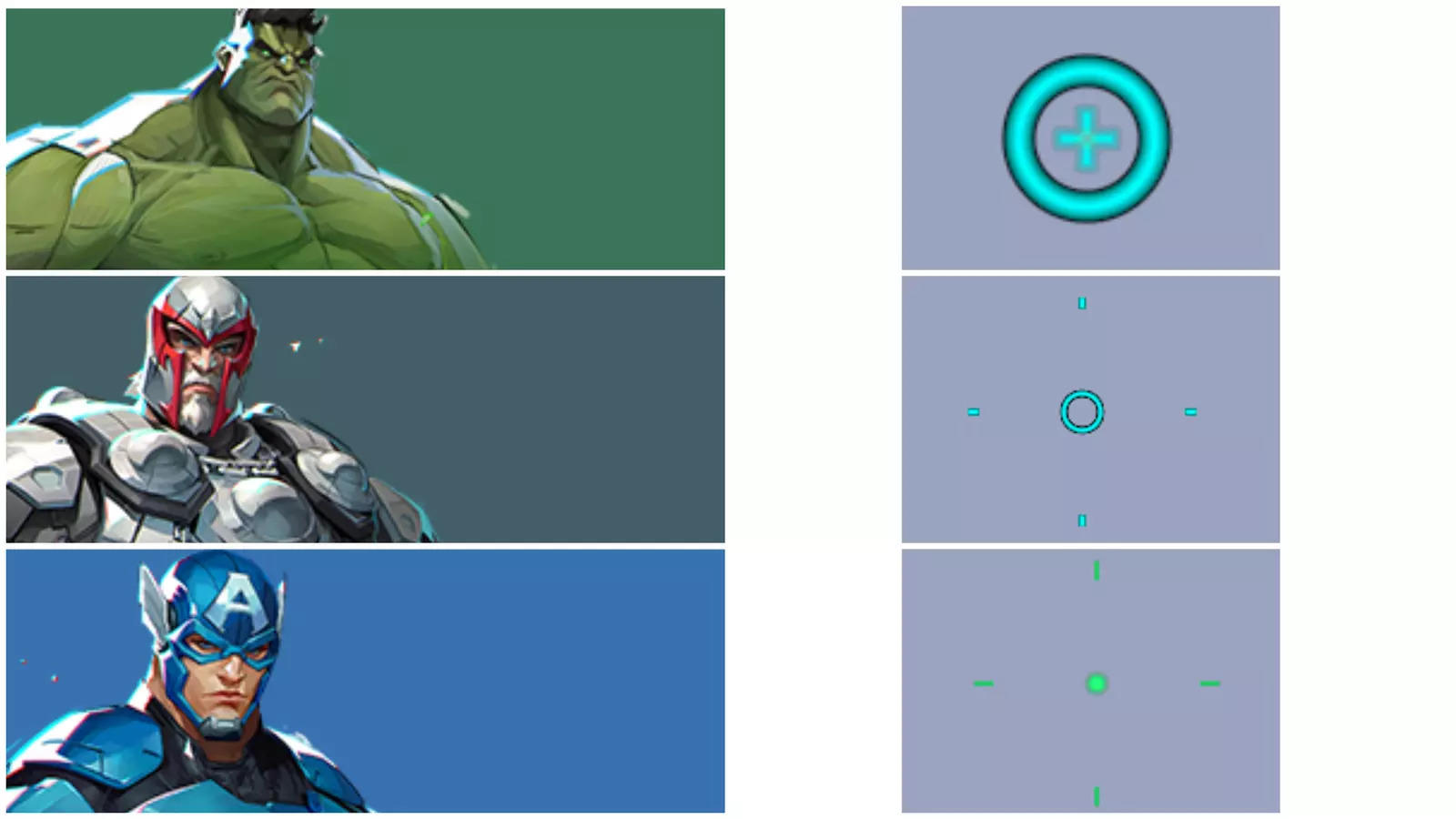 Marvel Rivals Best Crosshair Codes for every hero